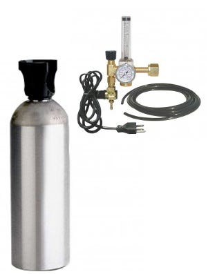Common Culture 20 lb CO2 Tank, Regulator, & Tubing Package Combo direct ...