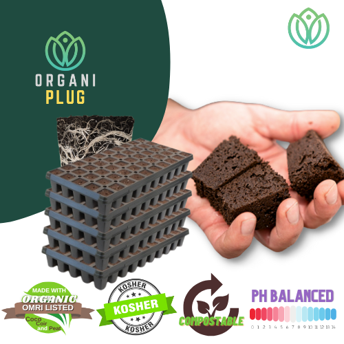 OrganiPlug Seed & Cutting Plugs 50 Count | 1.25" — Rapid Root Growth ...