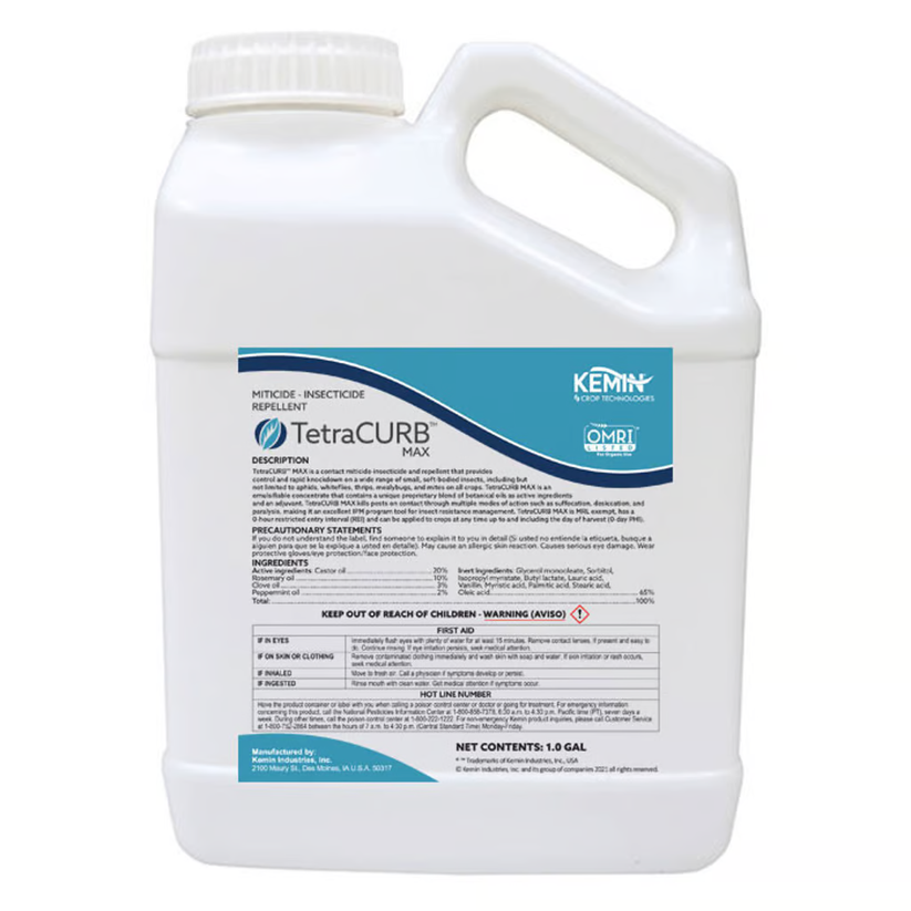 TetraCurb MAX 1 Gallon | Organic Miticide & Insecticide | OMRI ...